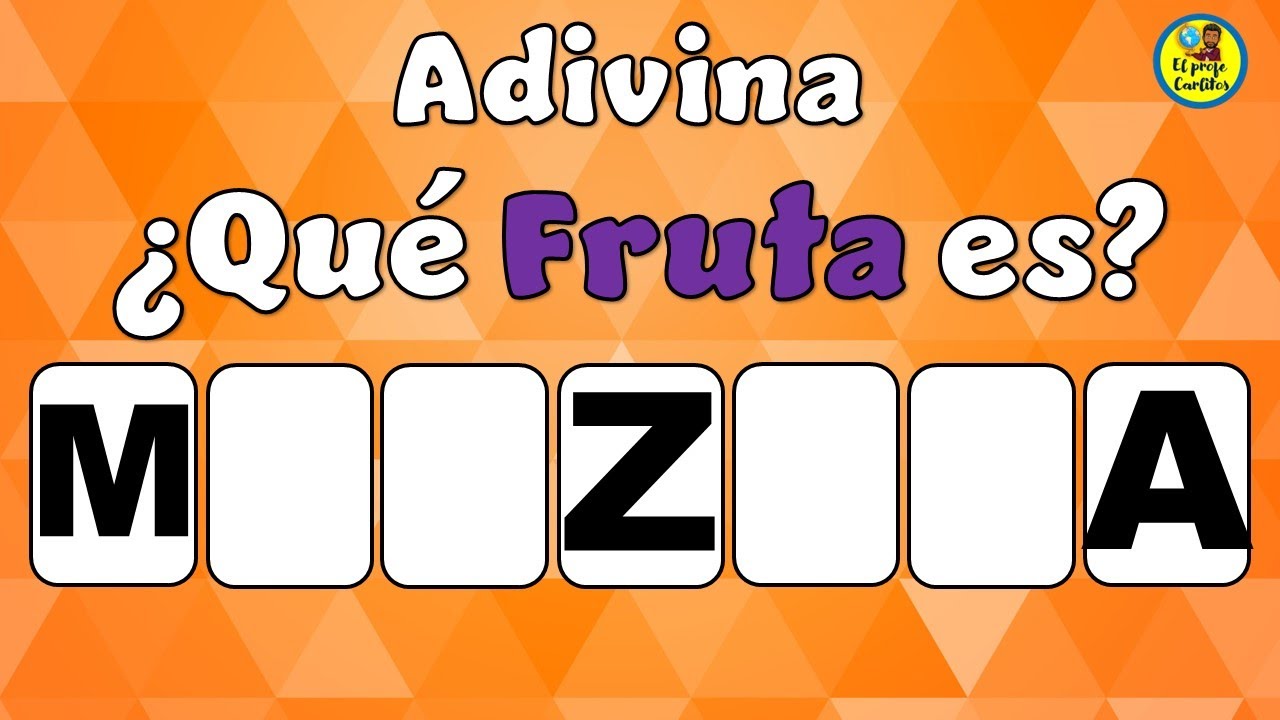 ADIVINA LA FRUTA encontrando las letras que faltan | Test de Frutas 🍉🍓 ...