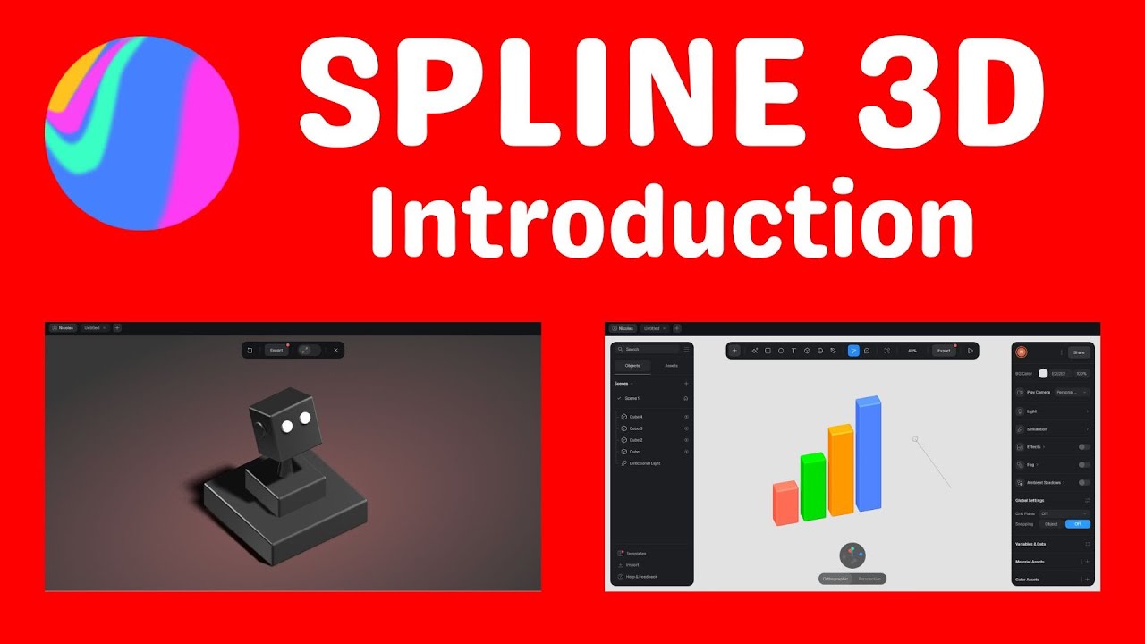 Spline 3D introduction 3D modeling animation software - YouTube