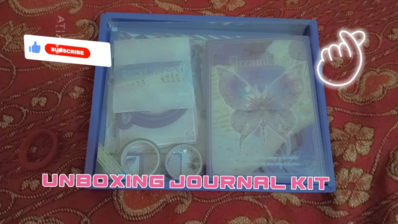 Unboxing my butterfly journal kit!!!!! - YouTube