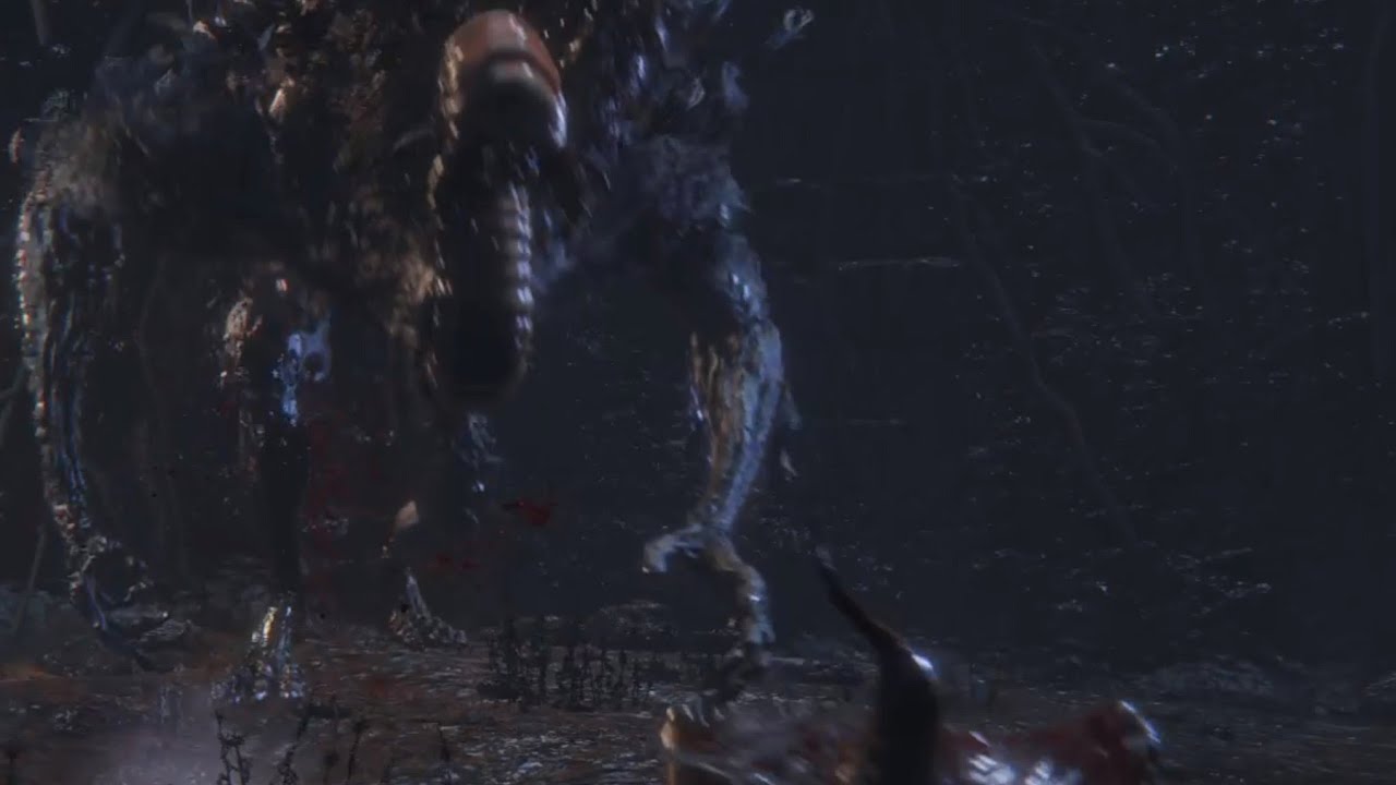 Bloodborne: bloodletting Beast Headless Boss Fight (4K 60fps) - YouTube