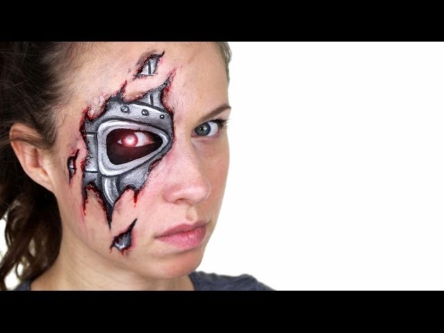 Terminator Face Tattoo