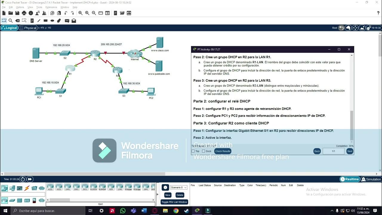 7 4 1 Implementar DHCP - YouTube