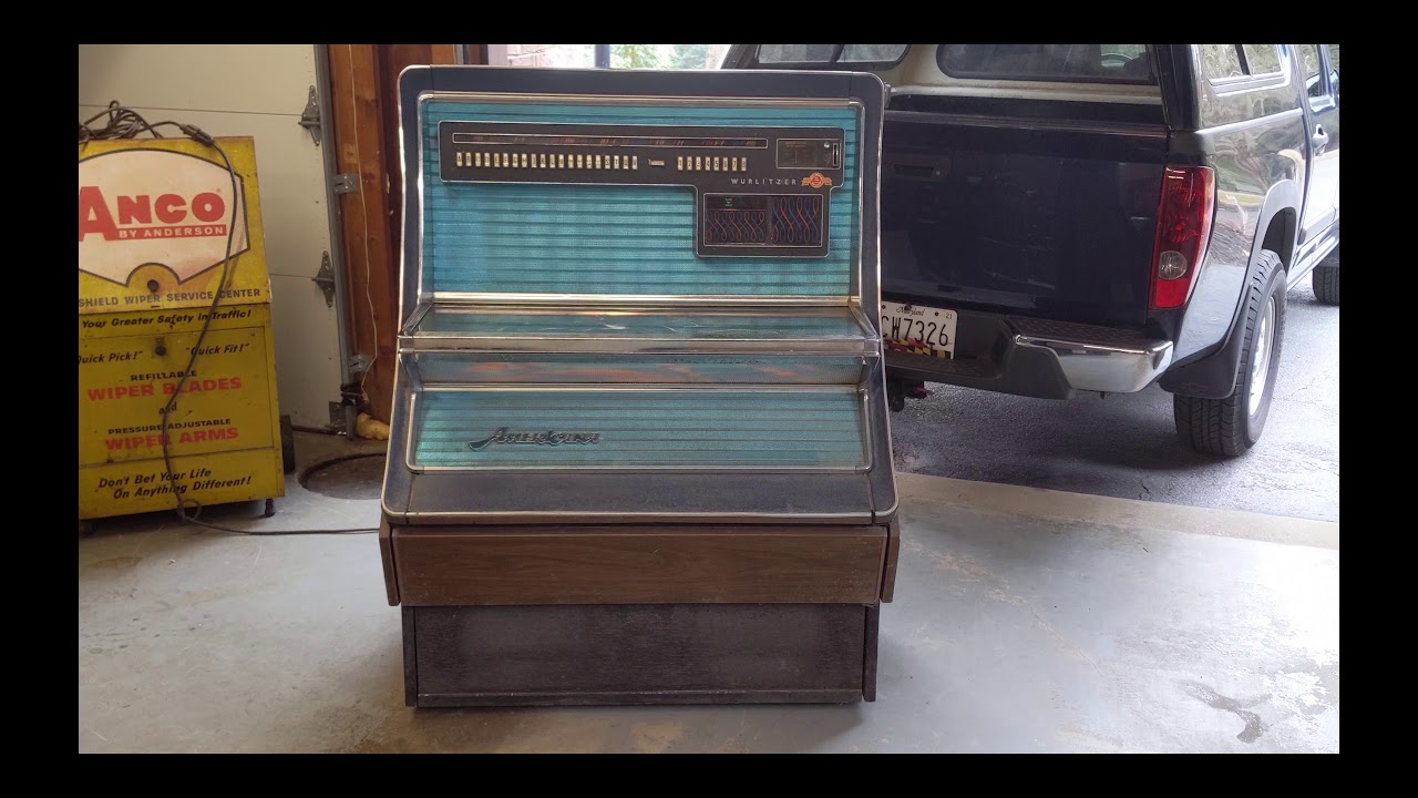 1970's Wurlitzer Americana Jukebox | Wurlitzer jukebox - YouTube