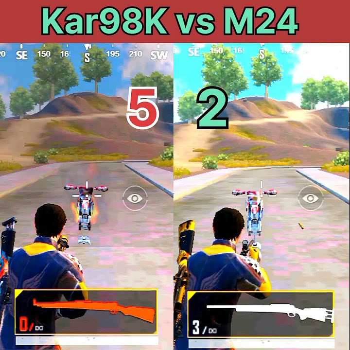 Kar98K vs M24 gun bike damage #shorts #bgmi #car - YouTube