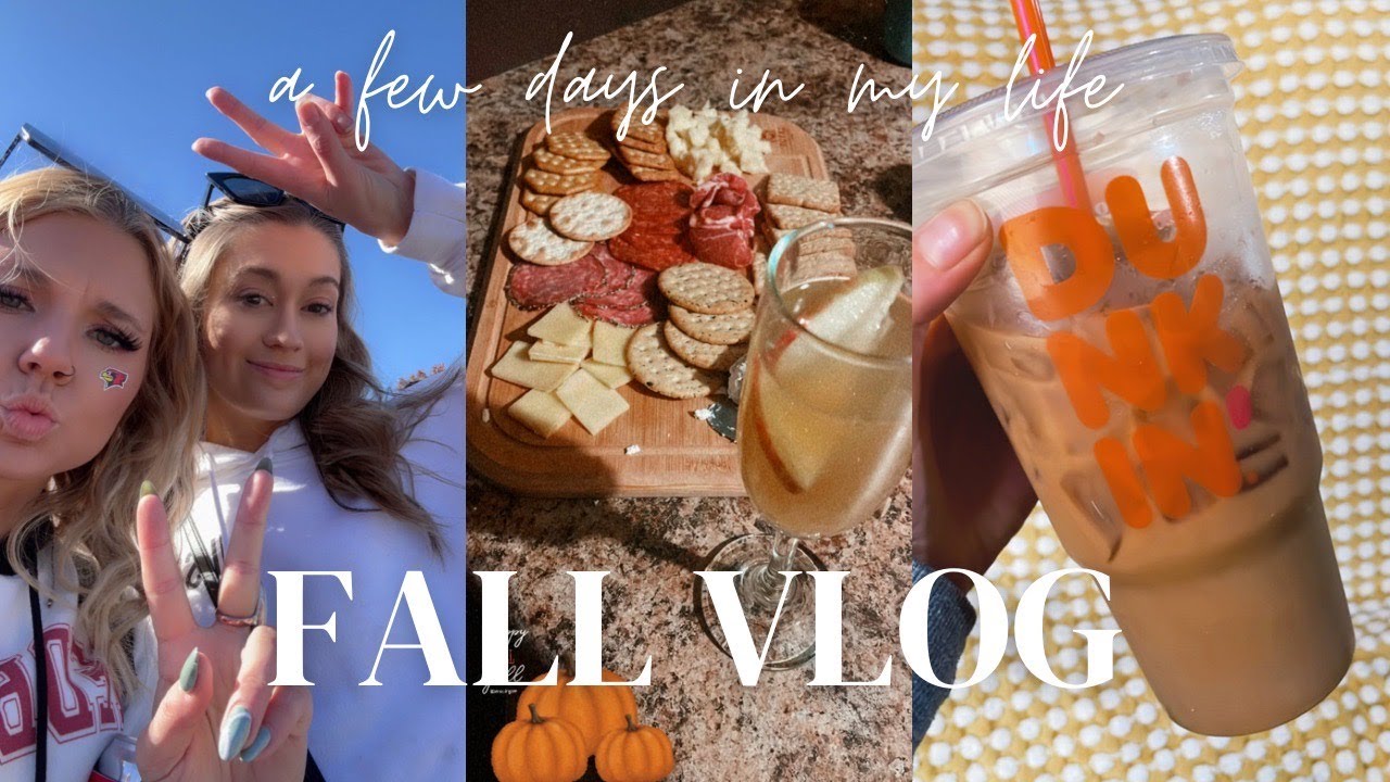 FALL VLOG | homecoming weekend, study with me, cozy fall night - YouTube