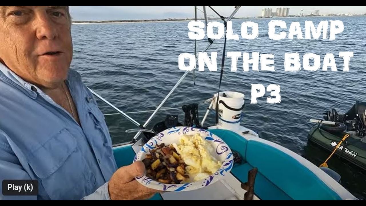 Solo Camping Adventure on the Boat/Sound, Part 3. Outdoor Adventure ...