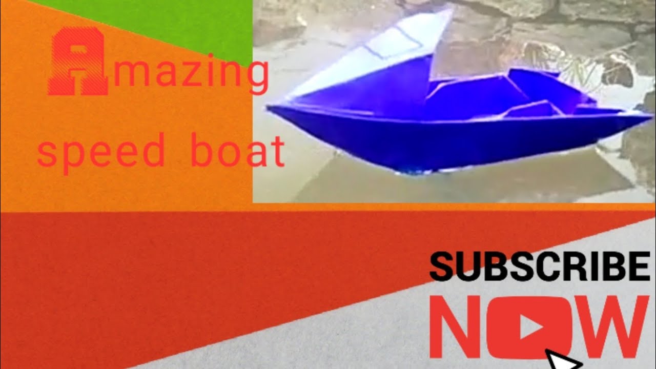 How to make a speed boat. - YouTube