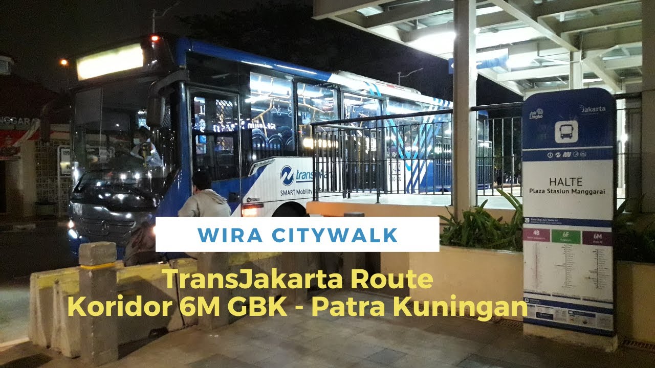 TransJakarta TRIP Koridor 6M Mulai dari Gelora Bung Karno Sampai Patra ...