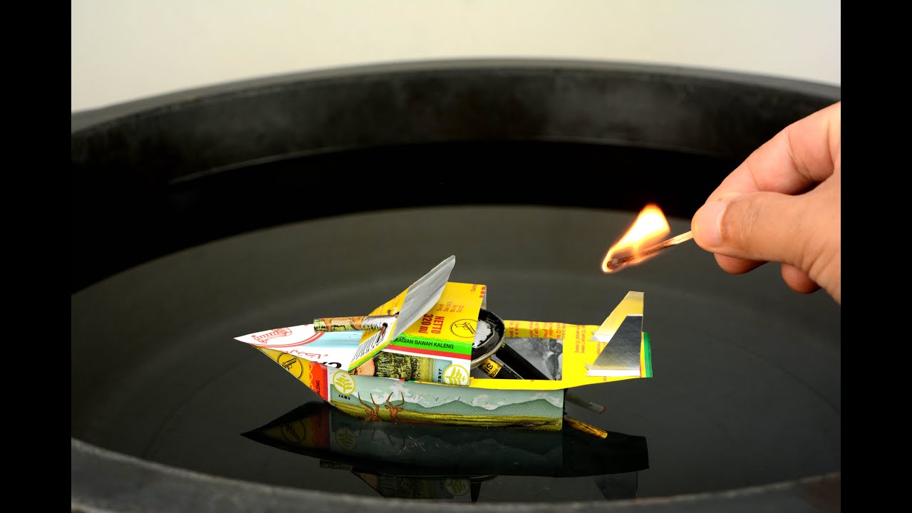 how to make steamboat warships, you can make at home - YouTube