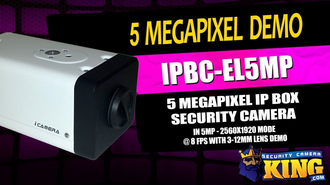 5MP (2048x1536 - 15fps) w/3-12mm lens demo - 5 Megapixel IP Box ...