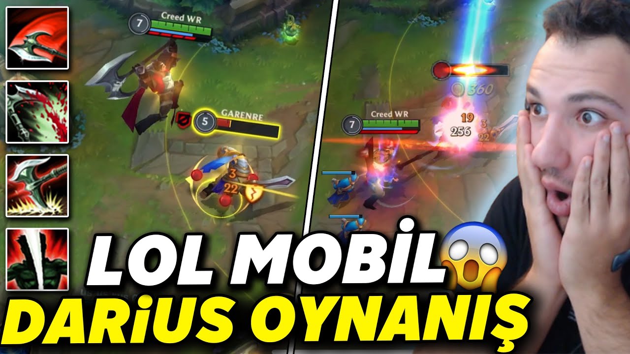 LOL MOBIL DARIUS NE BÖYLE?? | ÖNÜNE GELENE TEK ATIYOR | Darius Öğretici | Creed Wild Rift - YouTube