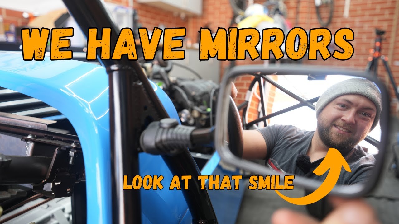 Fitting Wing Mirrors & Throttle Cable To Our Kit Car - YouTube