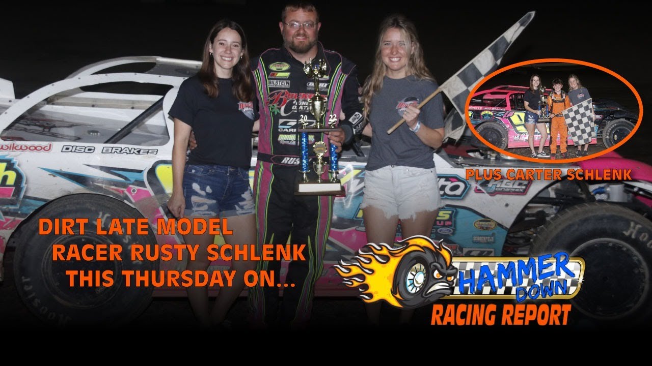 Dirt Late Model Racer Rusty Schlenk & Son Carter Schlenk - YouTube