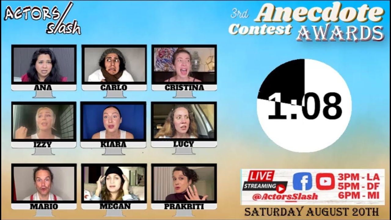 3rd Anecdote Contest Awards by Actors Slash - Winners Announcement ...