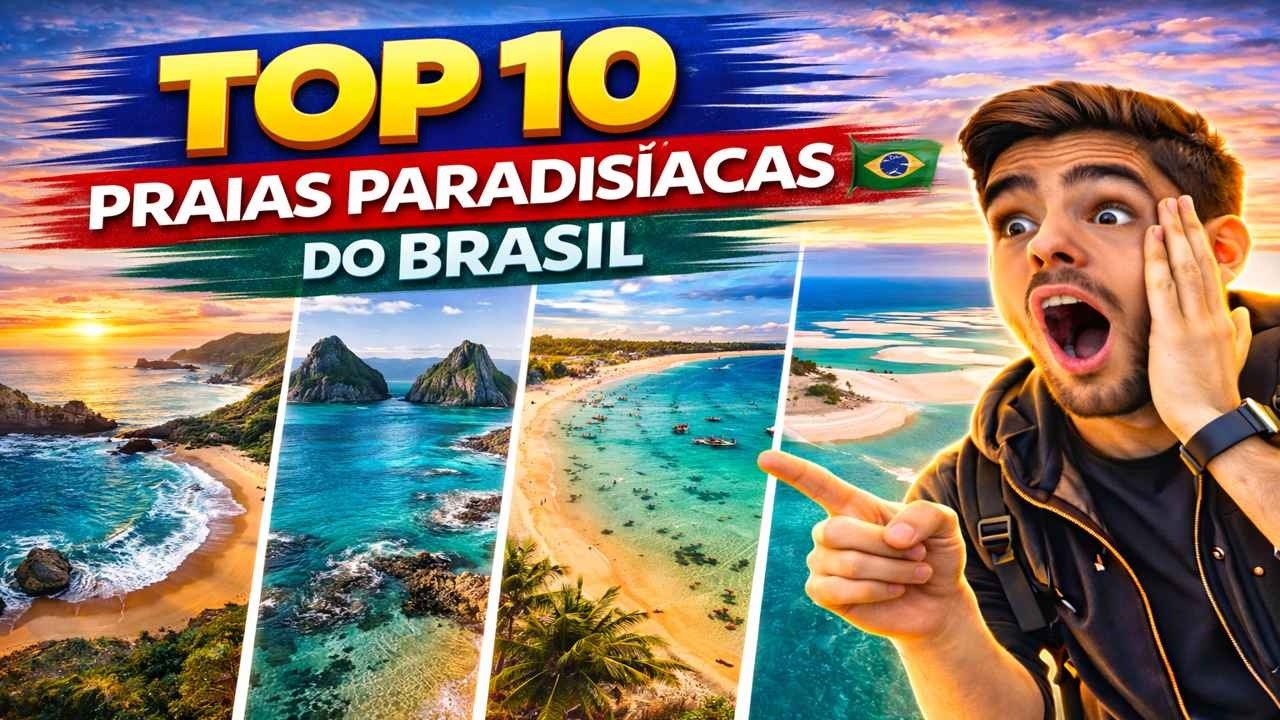 Brasil TOP 10 Praias Paradisíacas 🇧🇷 | Lugares Tão Lindos Que Parecem ...
