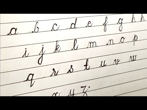 A to Z English Cursive Handwriting Likhna Huaa Aasan | English Writing ...