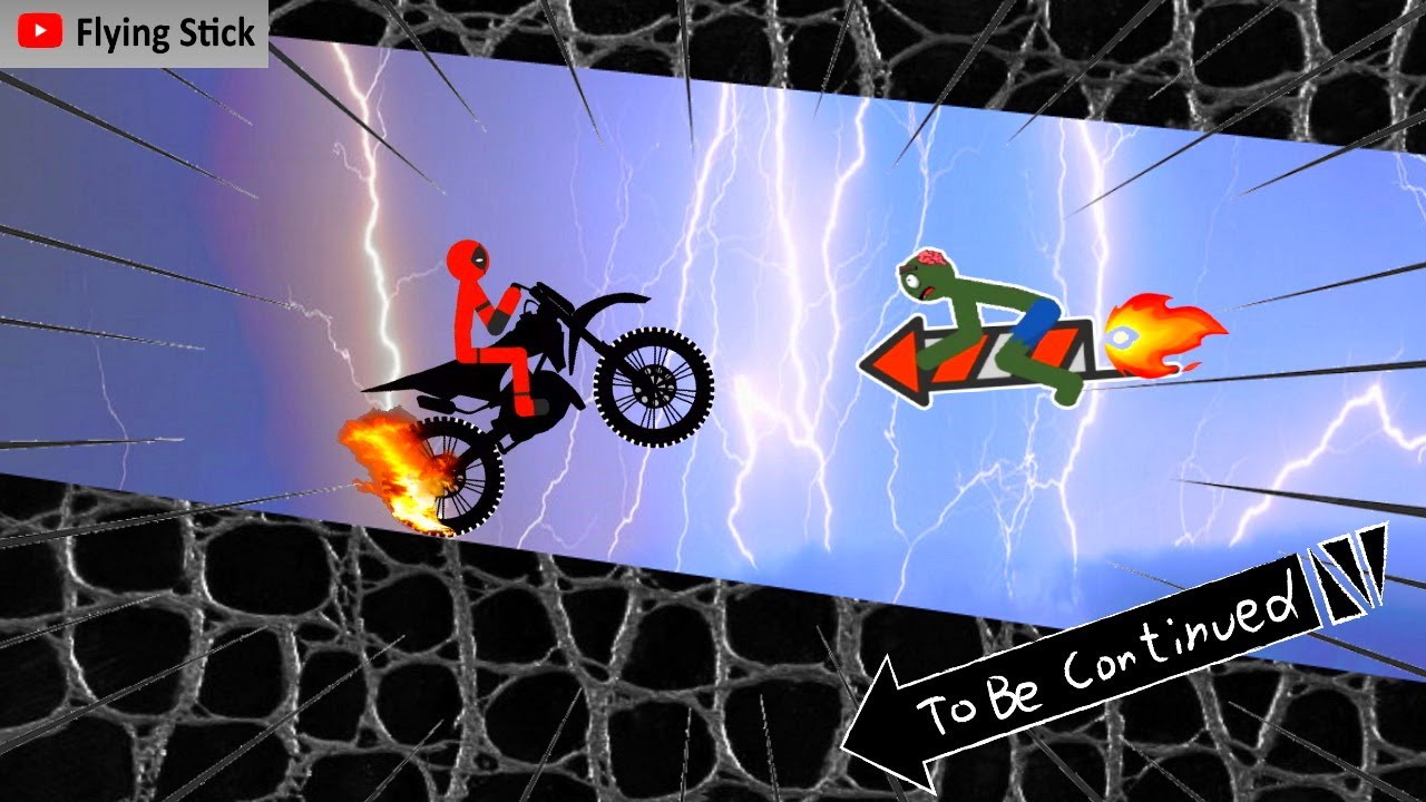 Stickman and motorcycle ! Stickman Dismounting moments 10. - YouTube