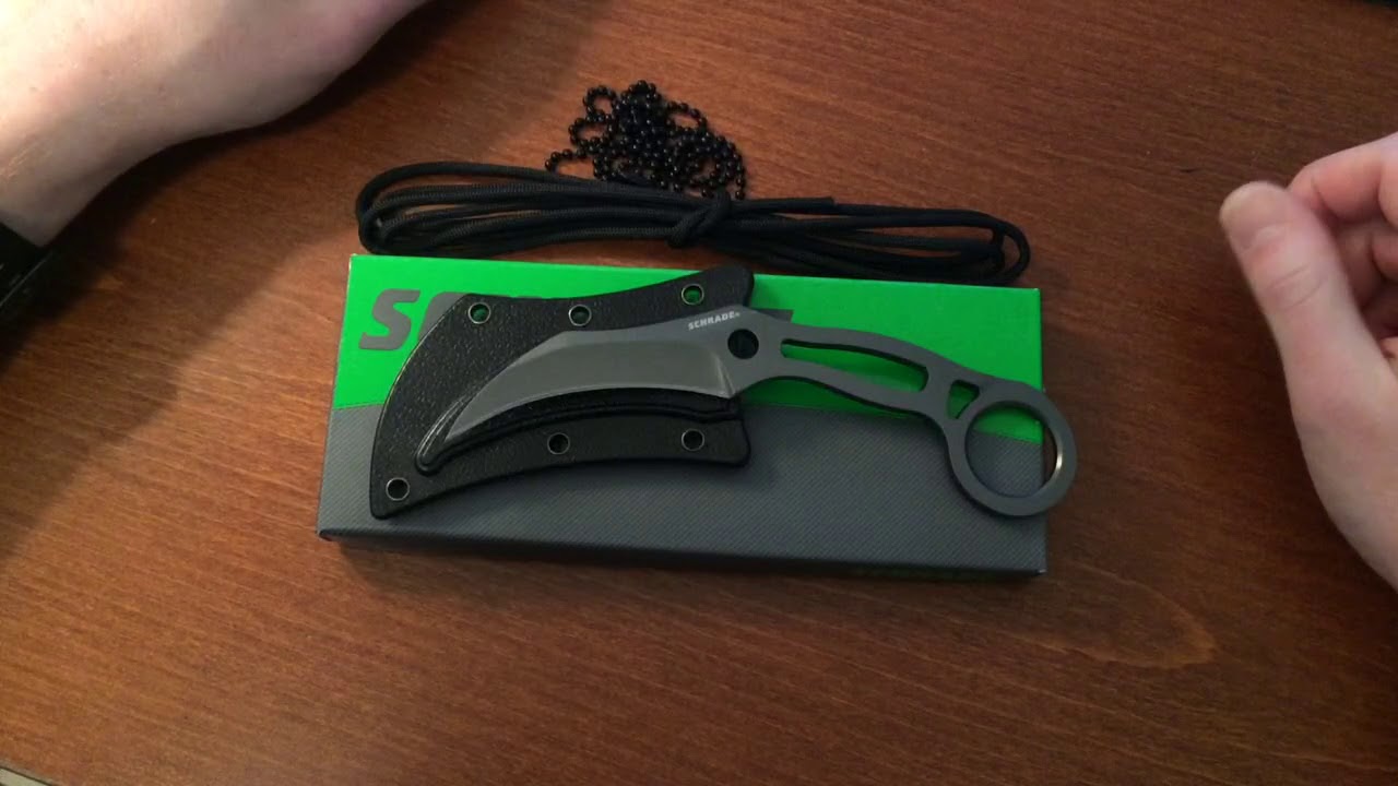 Schrade SCH 111 Karambit Knife Review - YouTube