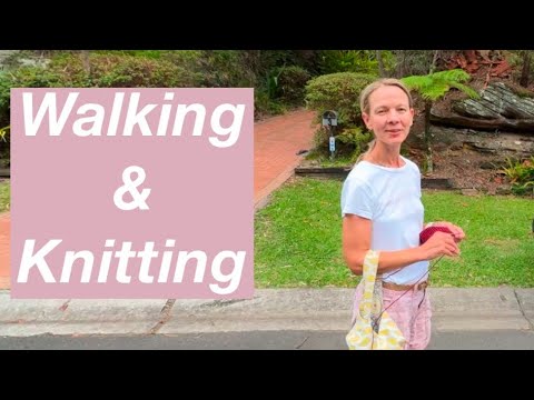 Walking & Knitting - Best project to take & bag to use - YouTube