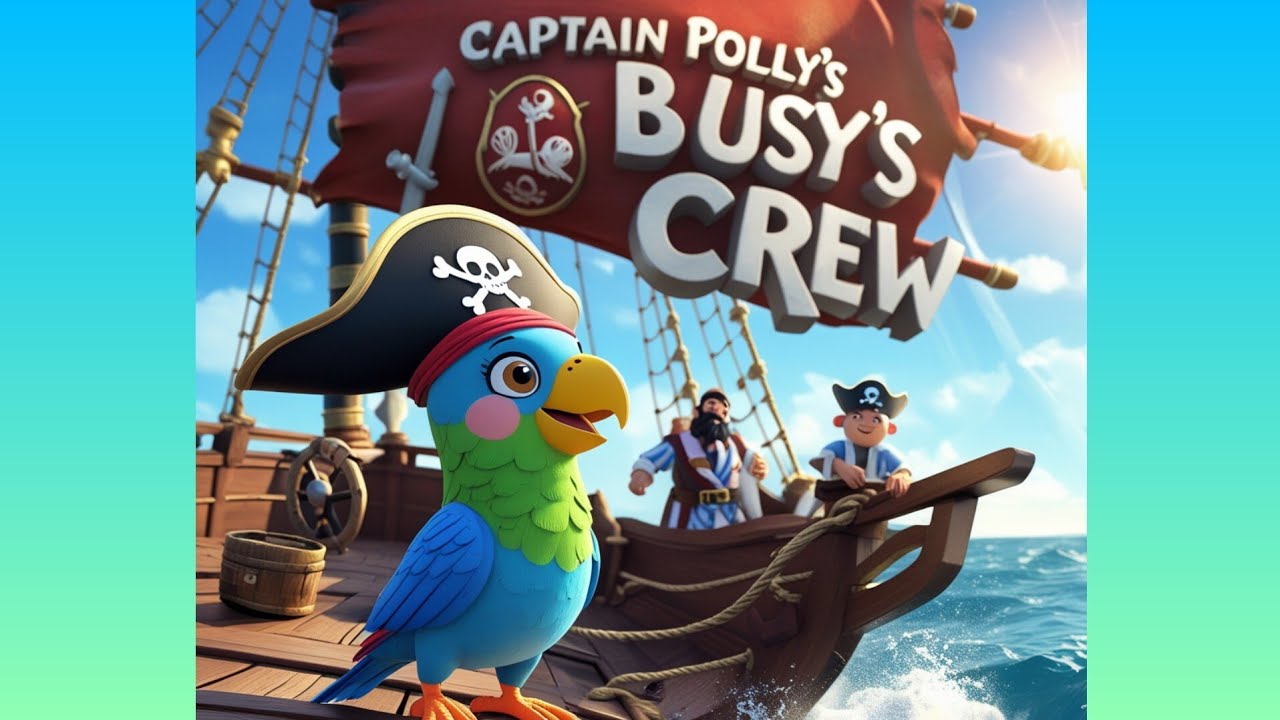 🏴‍☠️⚓🦜 Captain Polly’s Busy Crew | Fun Pirate Adventure Song for Kids ...