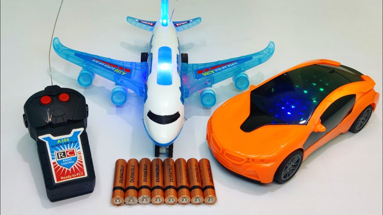 Radio controlled Airbus A38O and Radio control car unboxing | aeroplane ...
