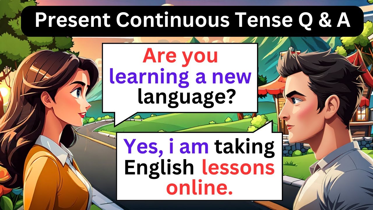 English Conversation Practice | Present Continuous Tense | English ...