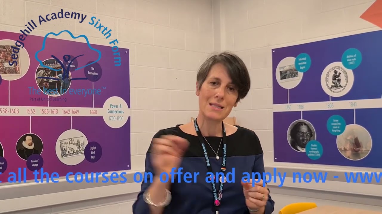 History A Level at Sedgehill Academy Sixth Form - YouTube