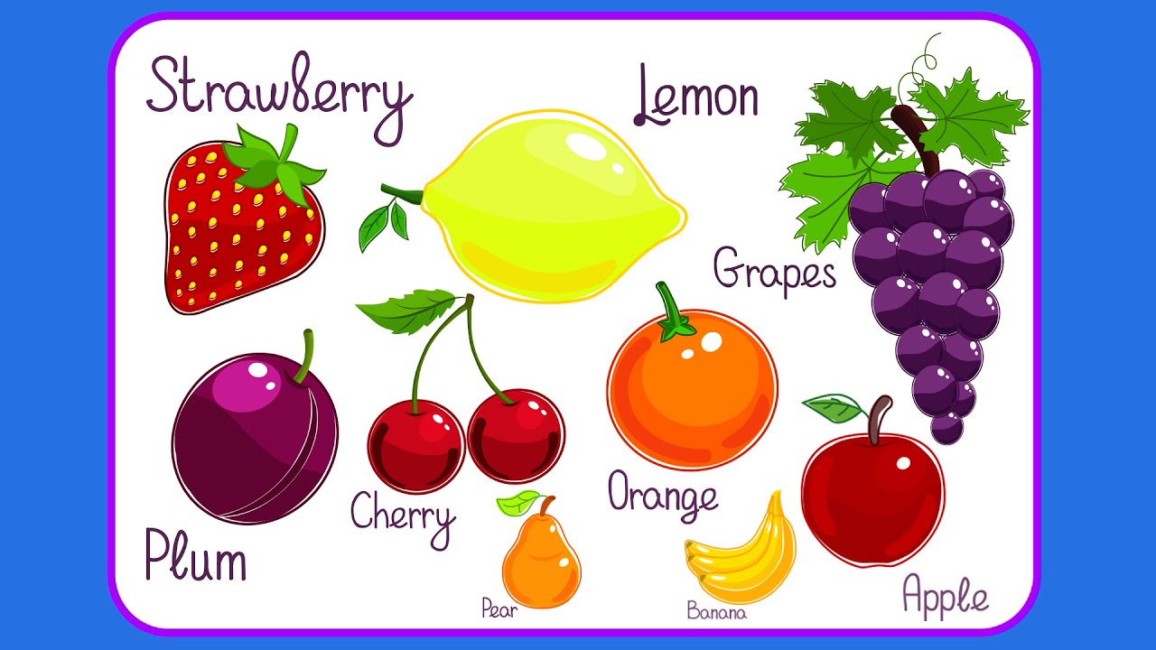 Fruits | Pre School | Learn English Words (Spelling) Video For Kids and ...
