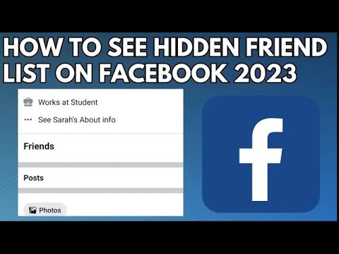 How to See Friend List on Facebook if it's Hidden (2023) | See Hidden ...