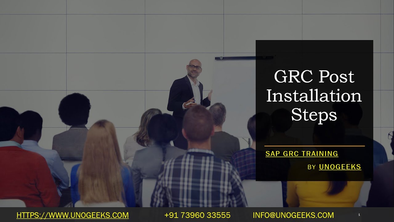 SAP GRC Training | GRC Post Installation Steps | SAP GRC S4 HANA ...