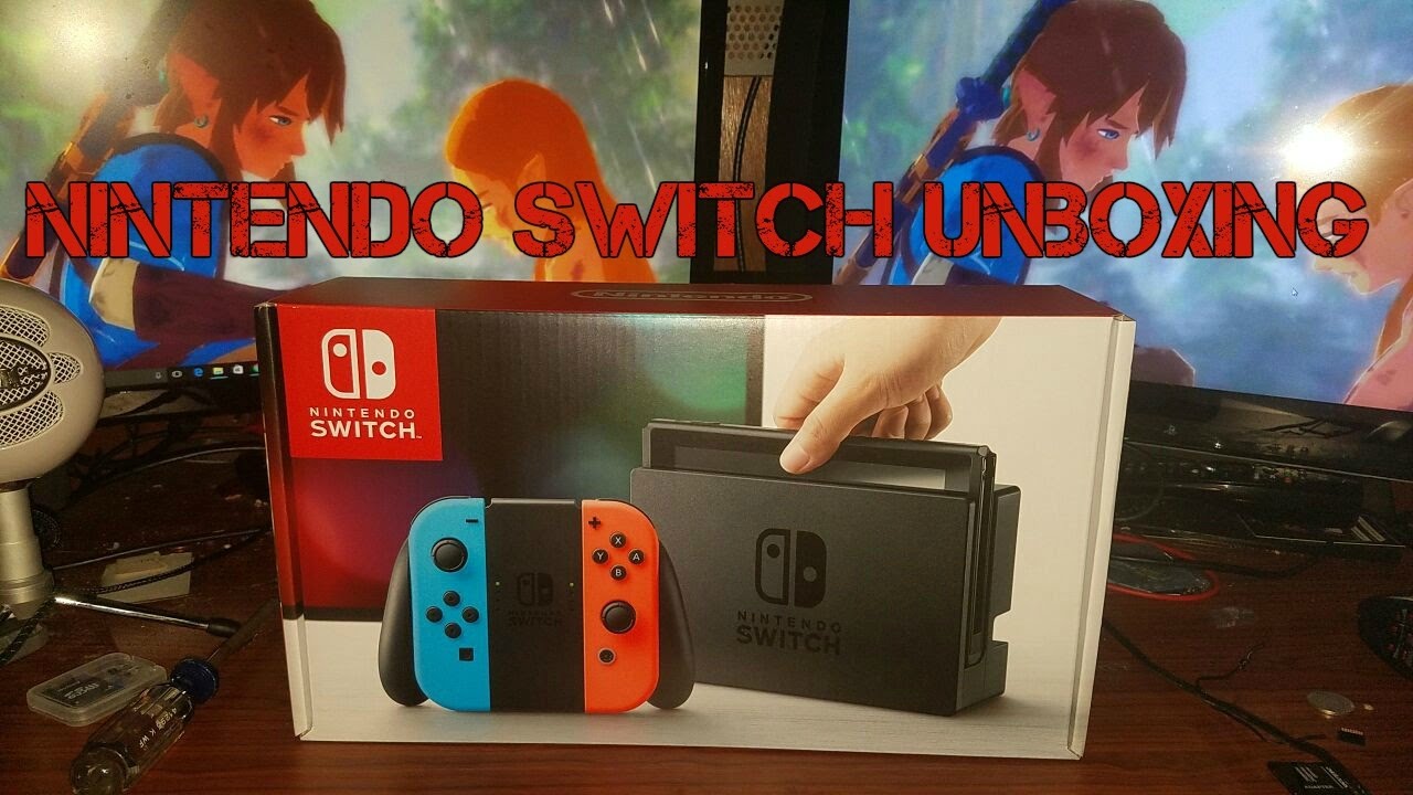 Nintendo Switch Unboxing and other pickups - YouTube