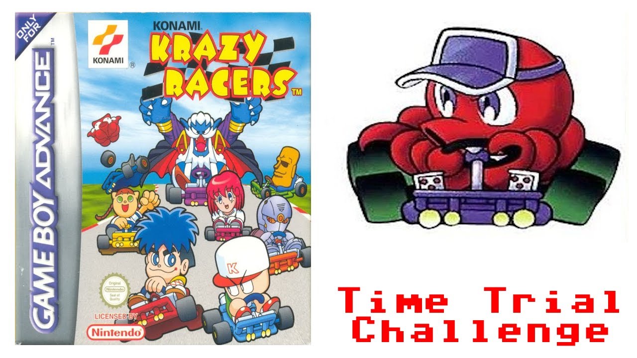 Konami Krazy Racers (Game Boy Advance) - Time Trial Challenge - YouTube