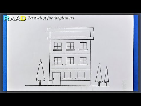 How to Draw 3rd Floor Building House