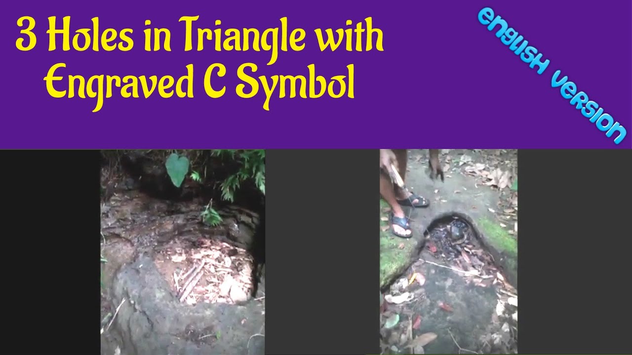 3 Holes in Triangle with Engraved C Symbol - YouTube