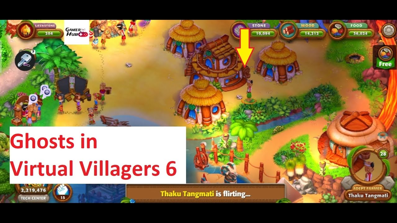 Ghosts in Virtual Villagers 6 a cool Glitch in GAME - YouTube