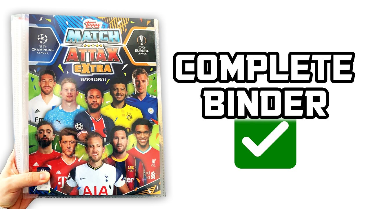 I *COMPLETED* MATCH ATTAX EXTRA 2020/21!! (Binder Showcase!) - YouTube