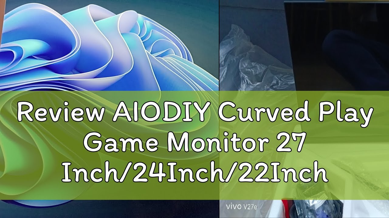 Review AIODIY Curved Play Game Monitor 27 Inch/24Inch/22Inch/19Inch ...