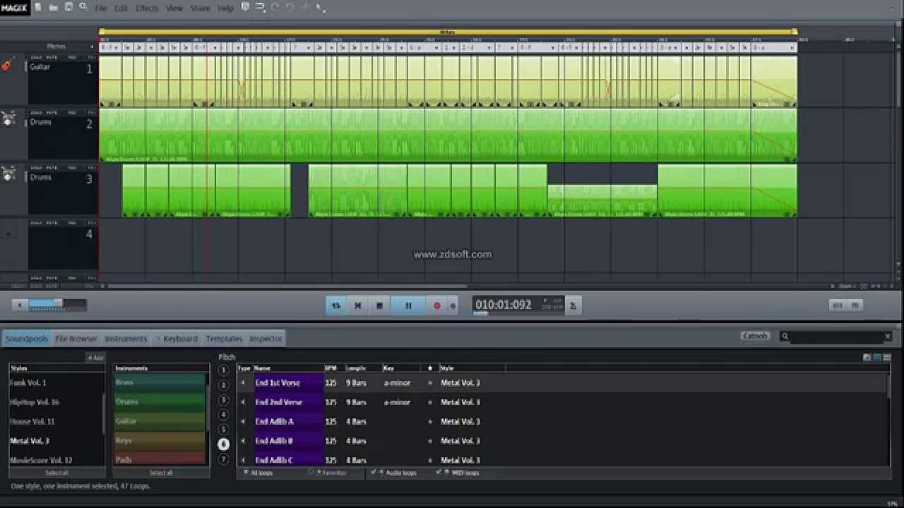 ROCK SONG MADE WITH MAGIX MUSIC MAKER 2015 - YouTube