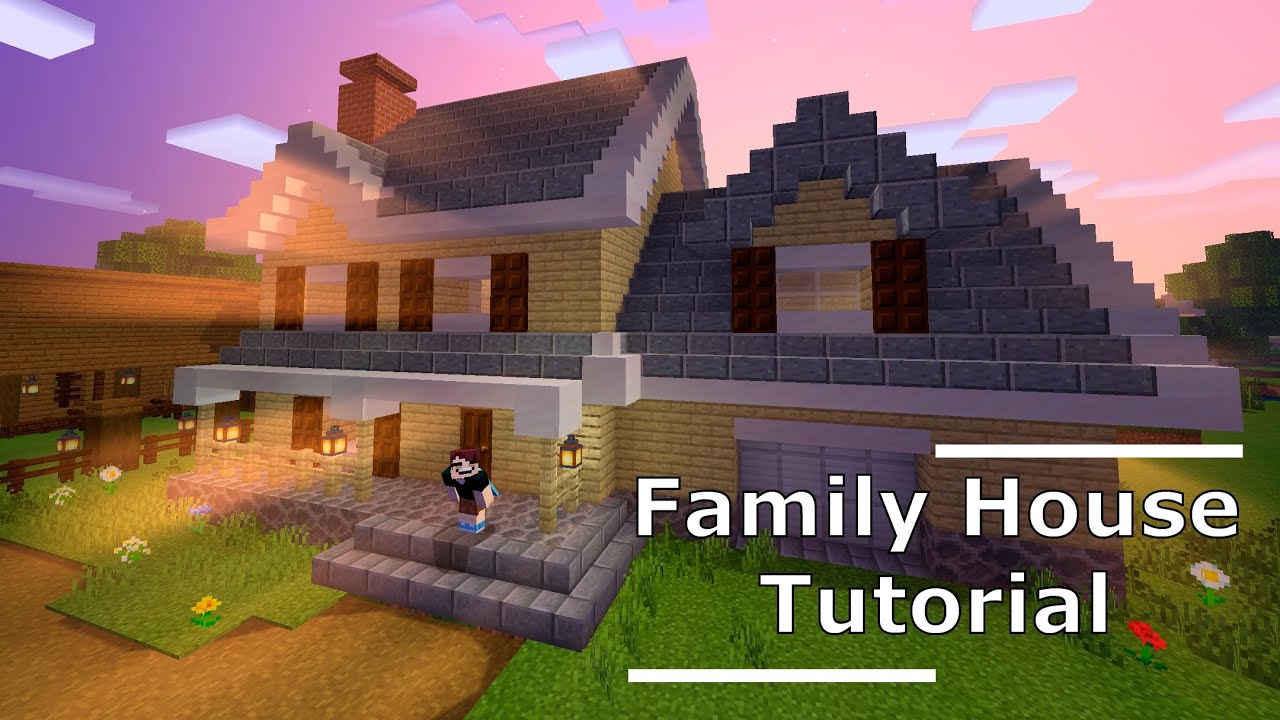 [Minecraft Builds] Family House Tutorial - YouTube