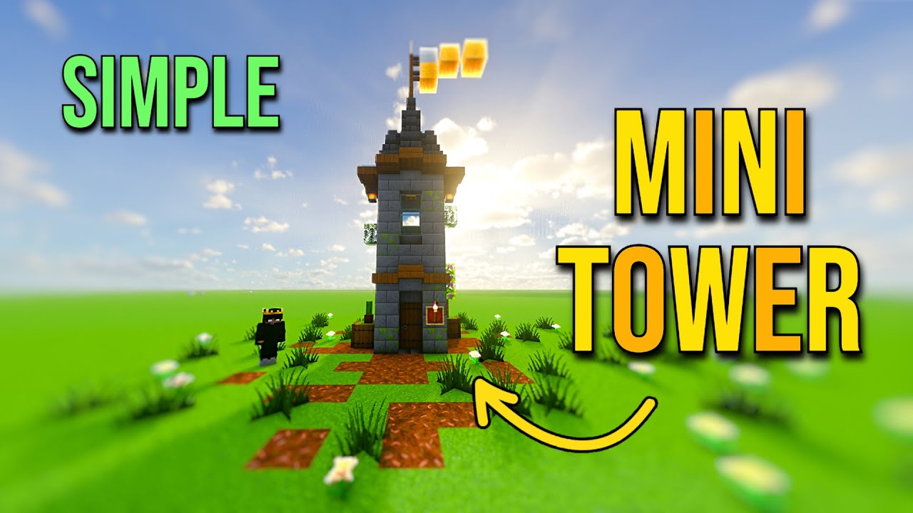 MINI Medieval Tower (Minecraft Tutorial) - YouTube