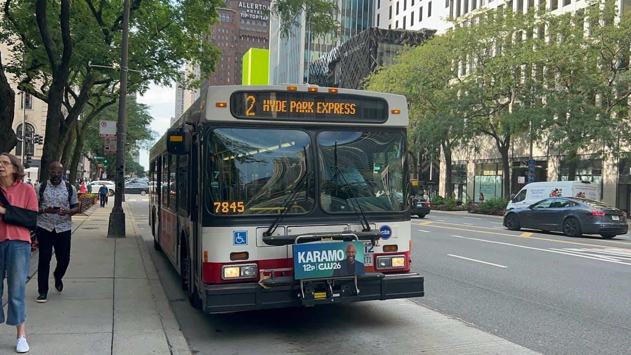 CTA Bus Ride 2 Hyde Park Express From Ohio To 53rd Street CTA New Flyer ...
