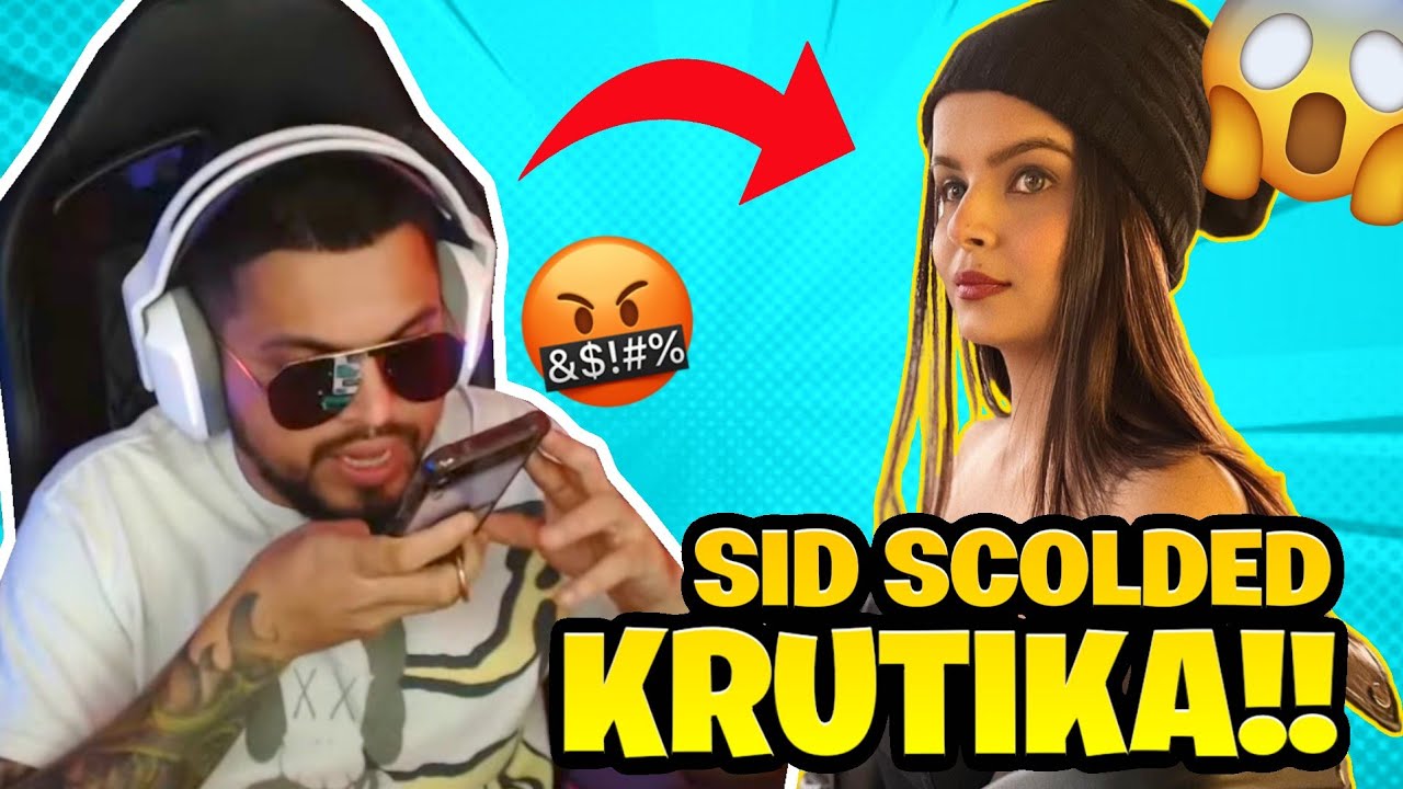 SID ANGRY ON KRUTIKA ON LIVE! 😡🫢 - YouTube