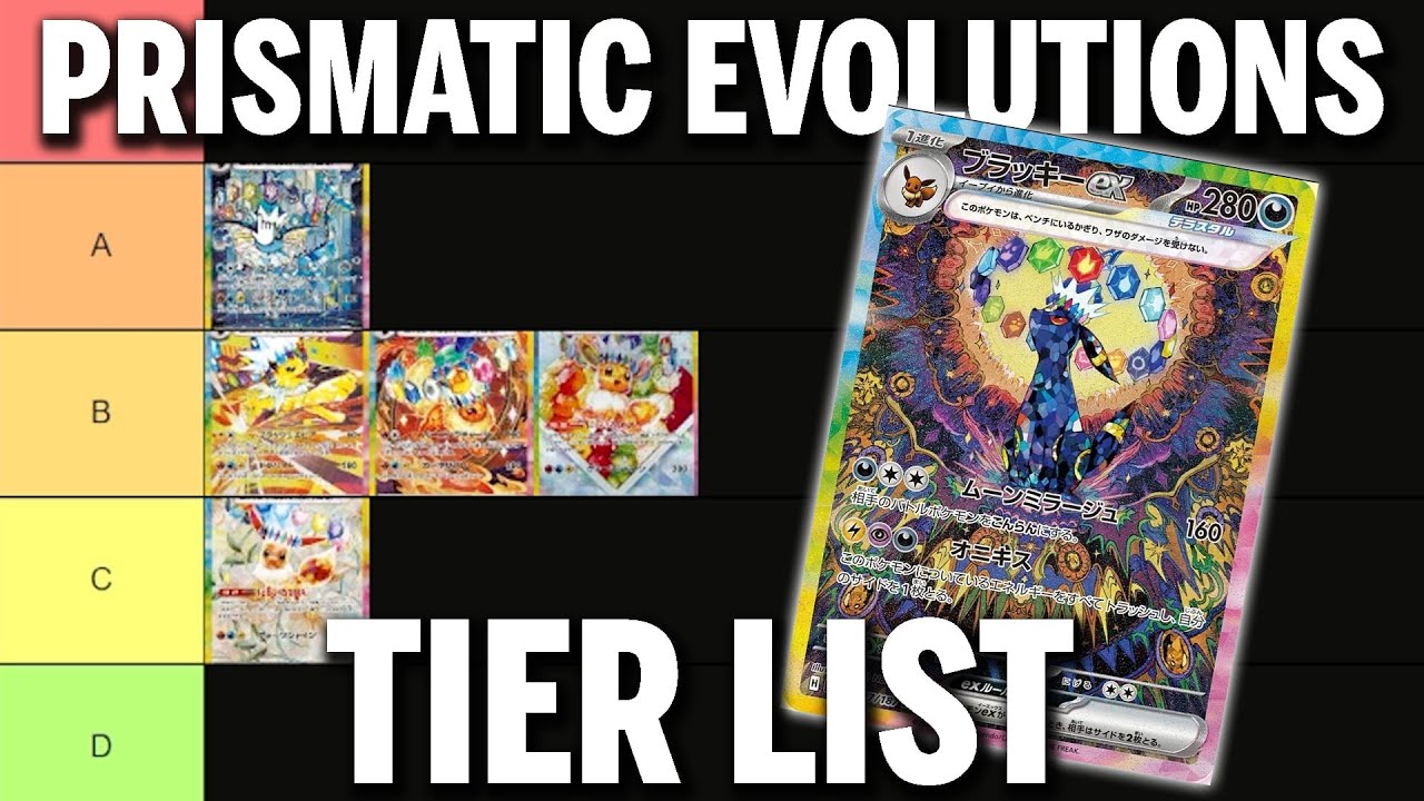 Prismatic Evolutions Tier List - Which Eeveelution SIR is Best? - YouTube