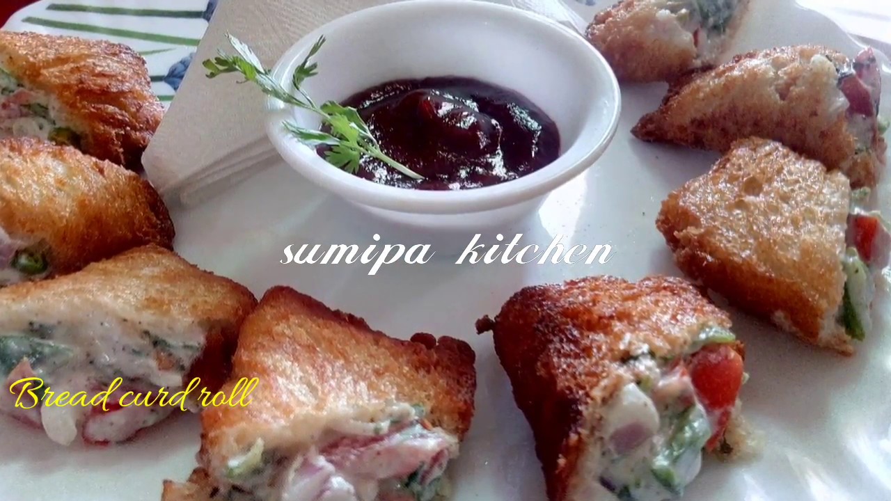 Dinner Roll Recipe | Crispy Bread Roll | Dahi ke Sholay (bread curd ...