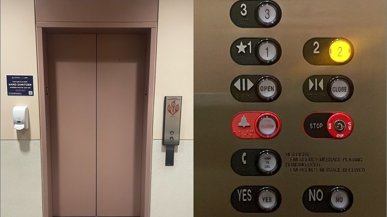 SLOW Leveling! Dover Hydraulic Elevator @ CSM Engineering Hall - Golden ...