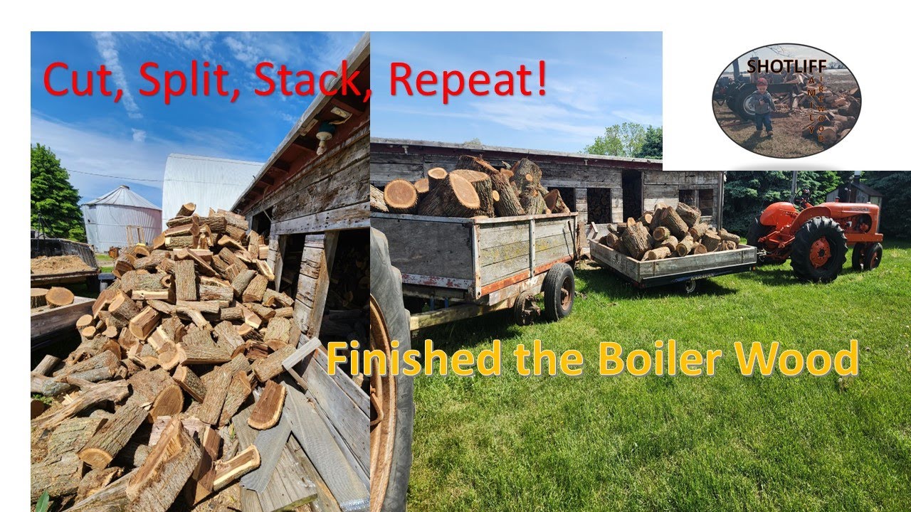 Cut, Split, Stack, Repeat! Finished the Boiler wood - YouTube