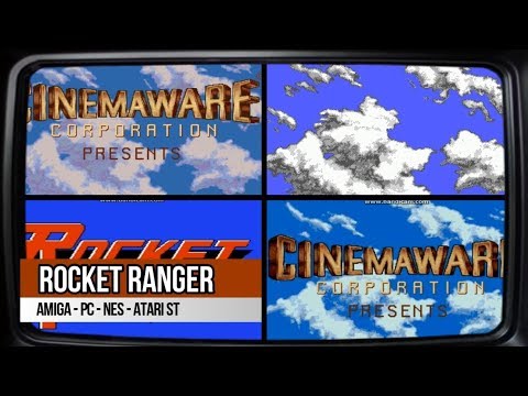 ROCKET RANGER Cinemaware 4 on 1 SPLITSCREEN GAME AMIGA PC NES ATARI ...