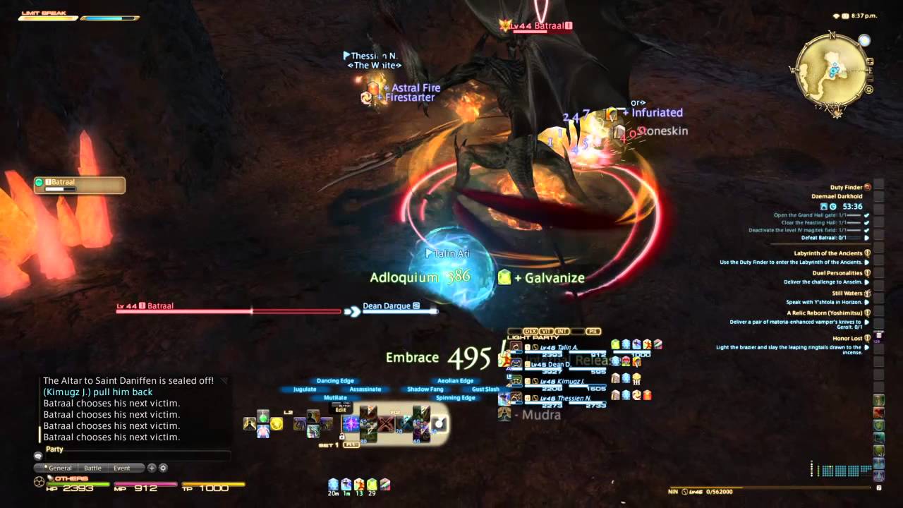FINAL FANTASY XIV: Batraal - Dzemael Darkhold - YouTube