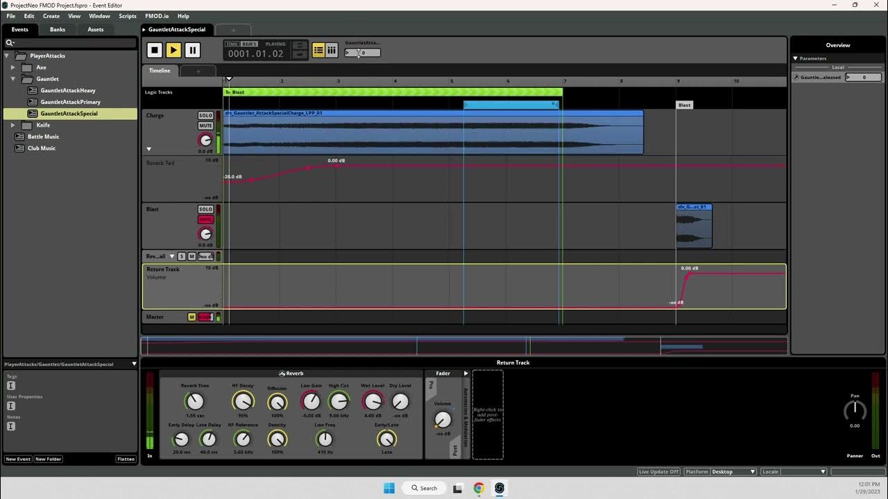 FMOD Laser Gun Blast Reverb Tail - YouTube