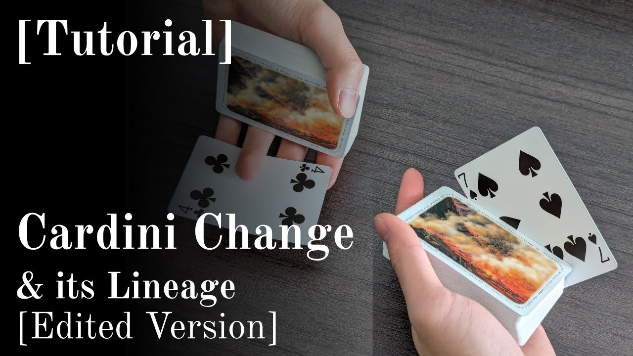 Cardini Change & its Lineage - Edited Version - YouTube